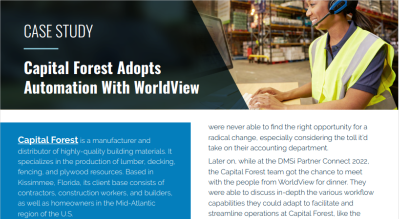 Capital Forest Case Study - WorldView